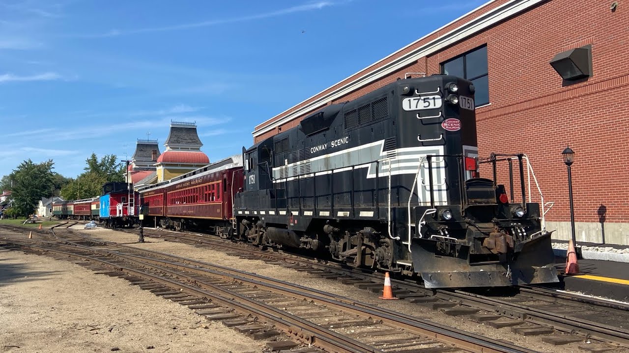 Trains on the Conway Scenic Railroad | September 2021 - YouTube