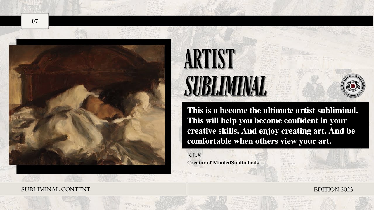 ⚜️Ch. 7 | The Ultimate Artist is You | Art Subliminal | Rain ver. - YouTube