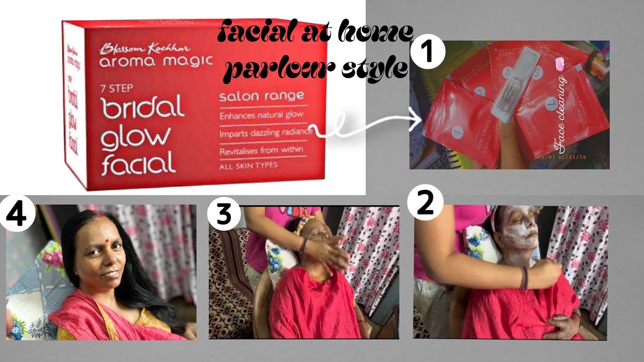 #beauty Aroma Magic Skin Glow Facial at Home | Step-by-Step Parlour ...