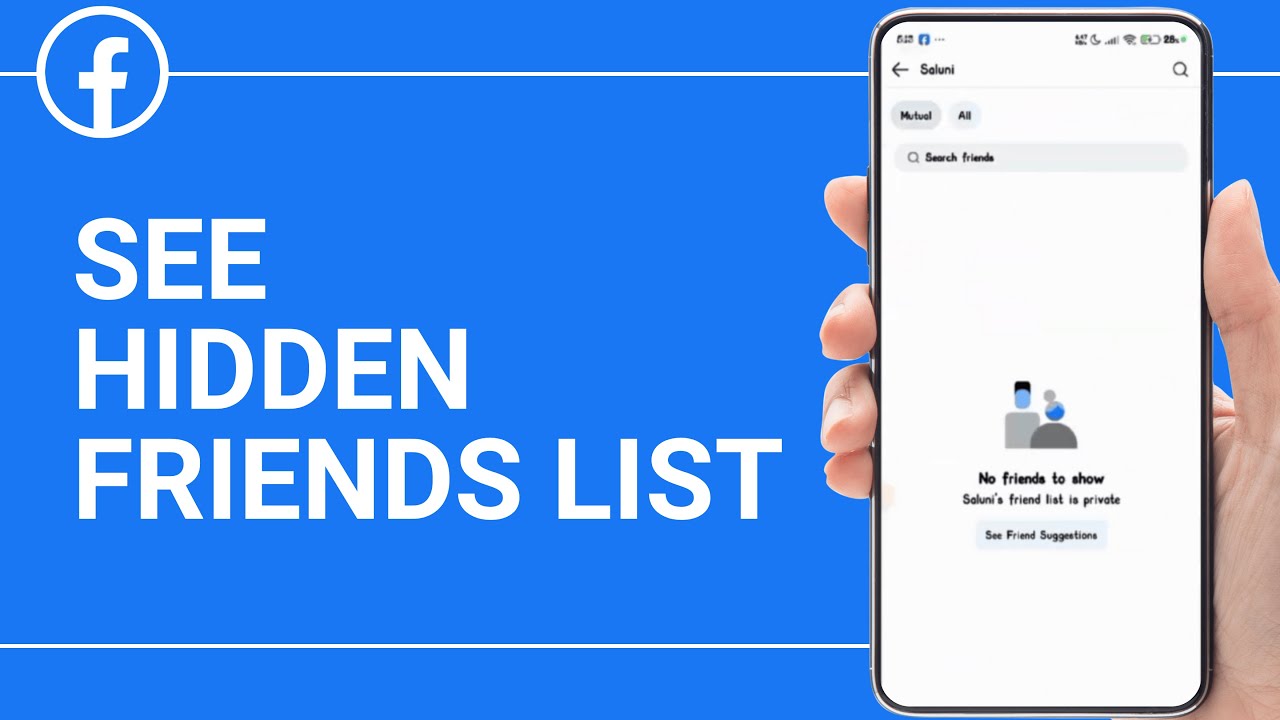 How to See Another Person's Hidden Friends List on Facebook - YouTube