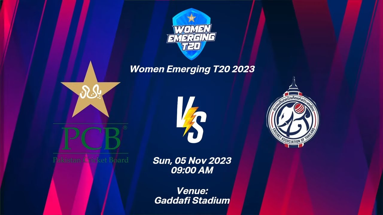 Live | Pakistan Women A vs Thailand Emerging | Tri-Series 3rd T20, 2023 ...