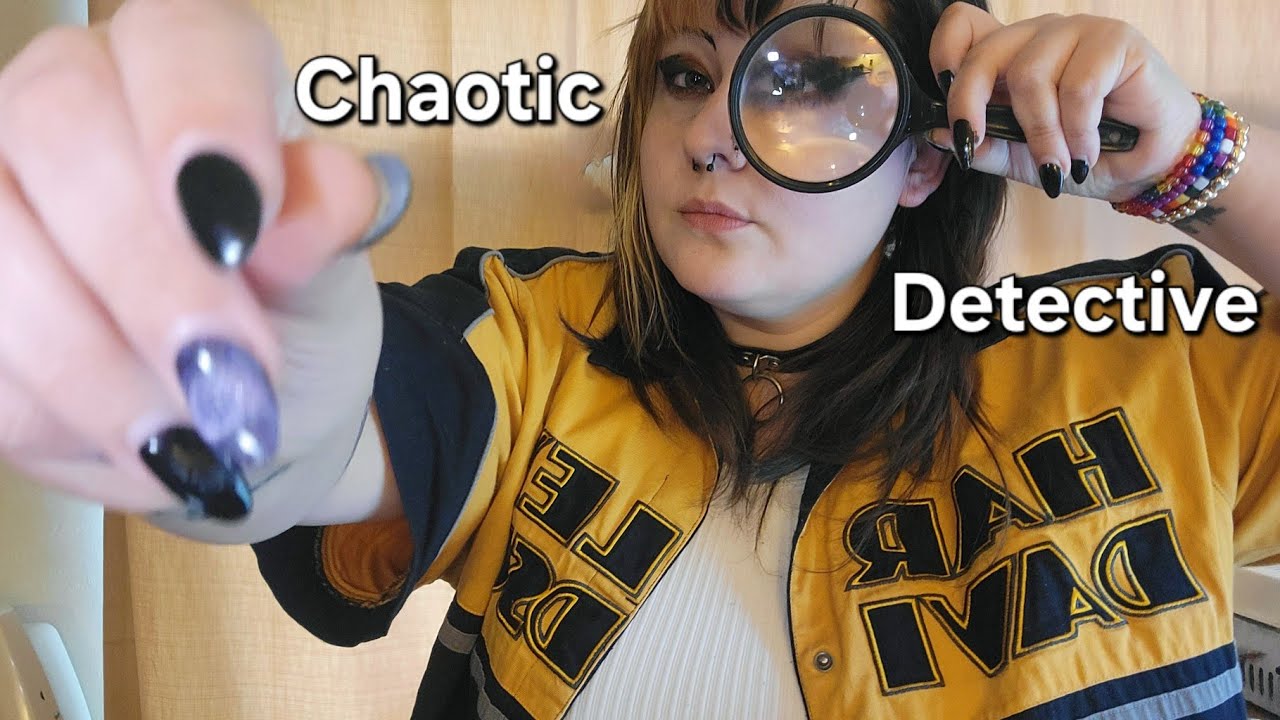 ASMR - Chaotic Detective Roleplay🕵️‍♀️ Fast & Nonsensical Personal ...