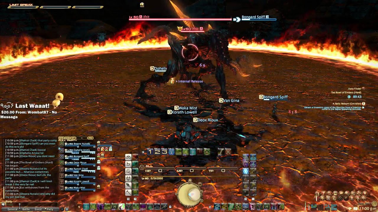 [Final Fantasy XIV] Troll Fairy Wipes Party at Ifrit - YouTube