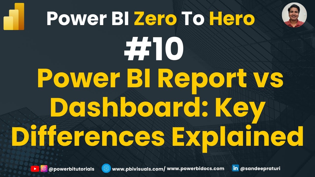 10 - Power BI Report vs Dashboard: Key Differences Explained | Complete ...