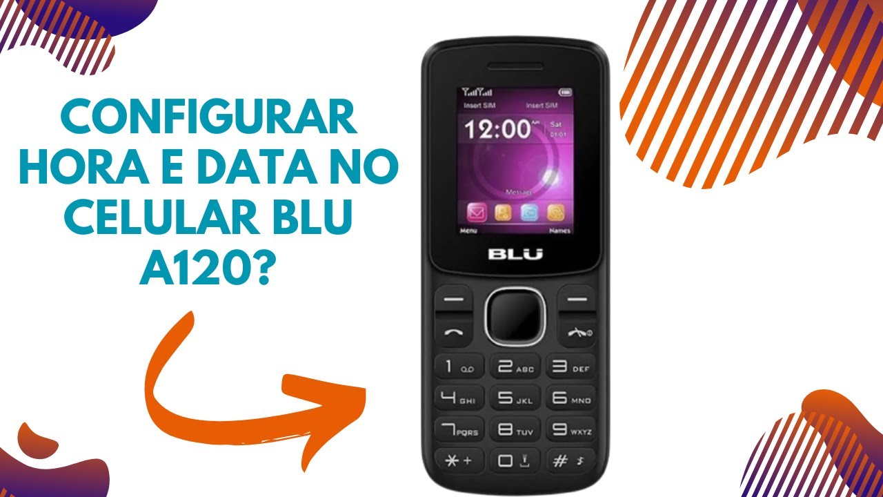 Como configurar hora e data no celular Blu A120? - YouTube