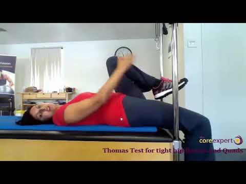 Thomas Test for tight Hip Flexors and Quads - YouTube