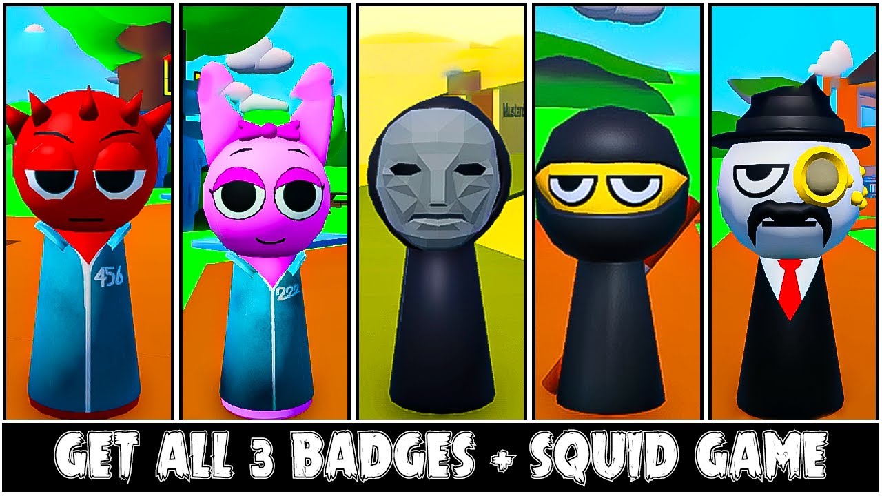 How To Get All 3 Badges + SQUID GAME Morphs In Sprunki RP 3D ( NEW ...
