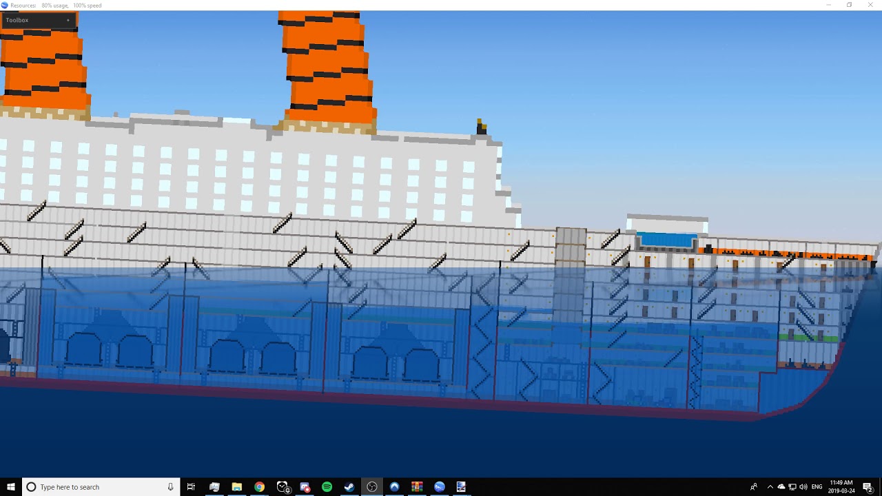 Sinking Simulator: More water physics - YouTube