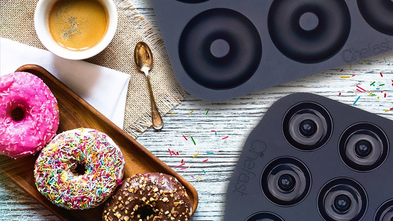 Chefast Doughnut Pan Combo Set - The Gift Everyone Will Love - YouTube