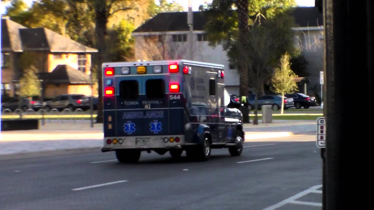 Florida Hospital Ambulance 544 Transporting - YouTube