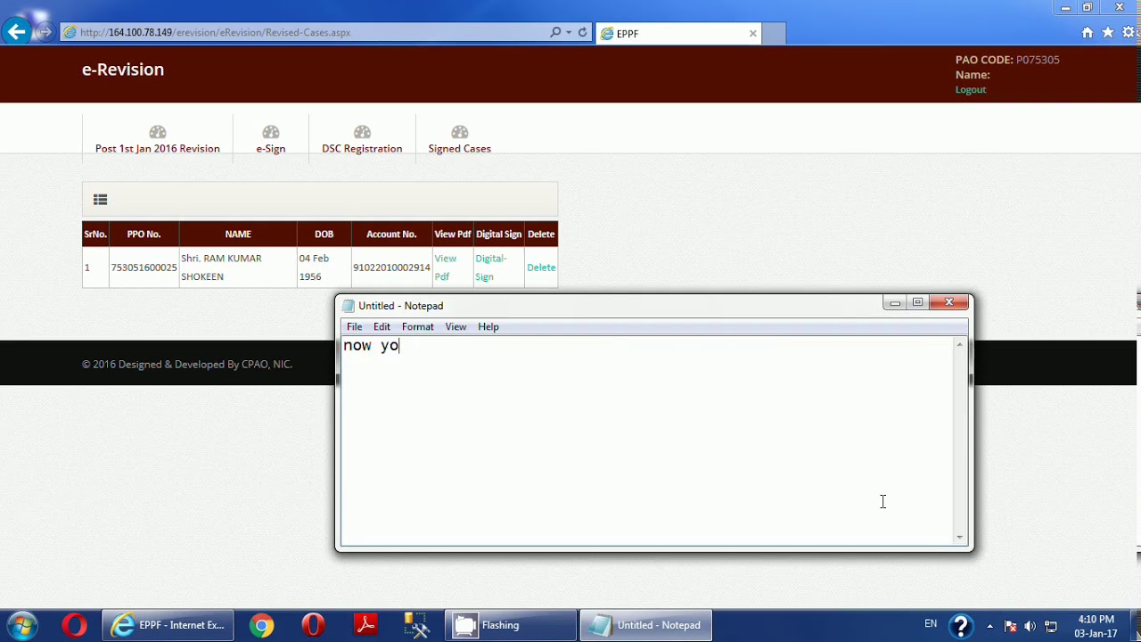 Steps for eRevision six CPC to seven CPC - YouTube