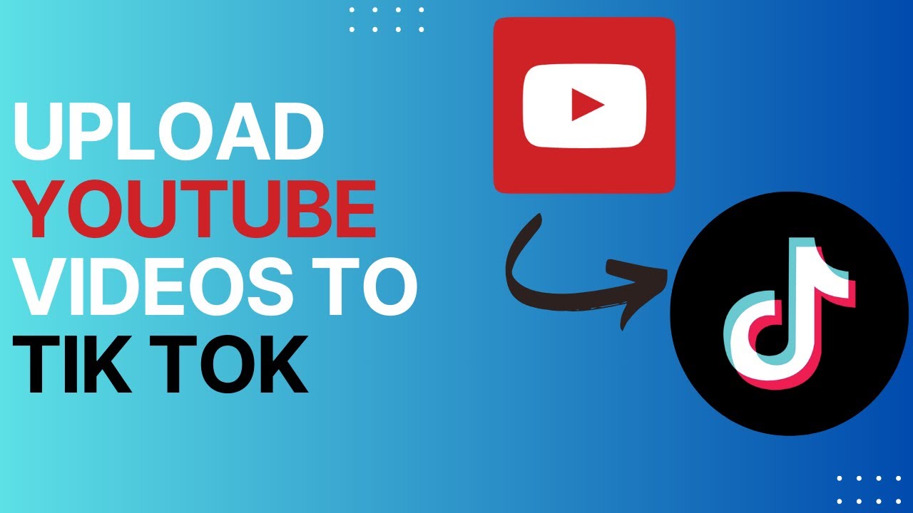 How To Upload Youtube Videos To Tiktok ! - YouTube