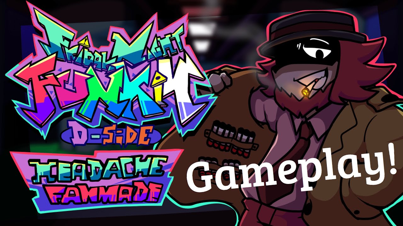 (FANMADE) FNF D-Sides Garcello - Headache [Gameplay] - YouTube