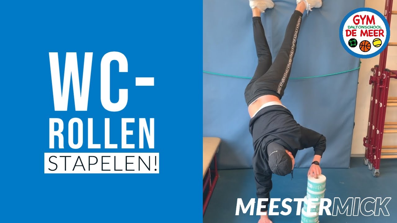 SPEL 7: Wc-rollen stapelen! #thuisbewegen - YouTube