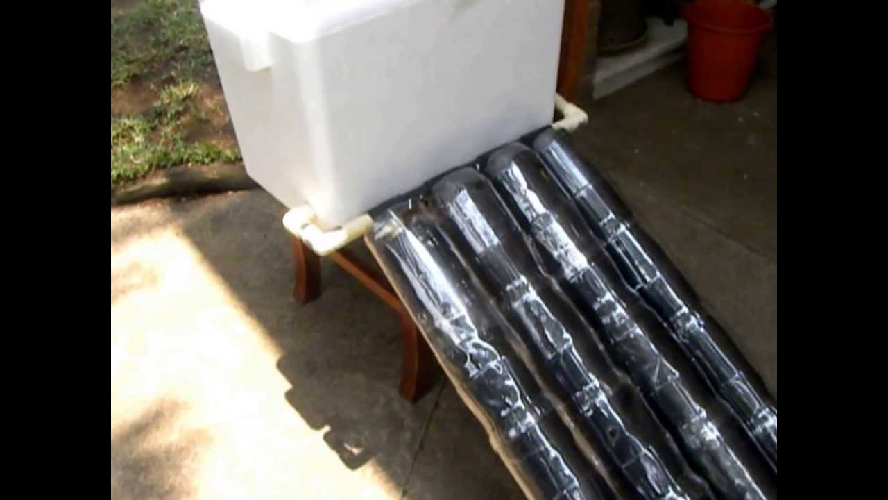 Calentador De Agua Solar Casero De Madres