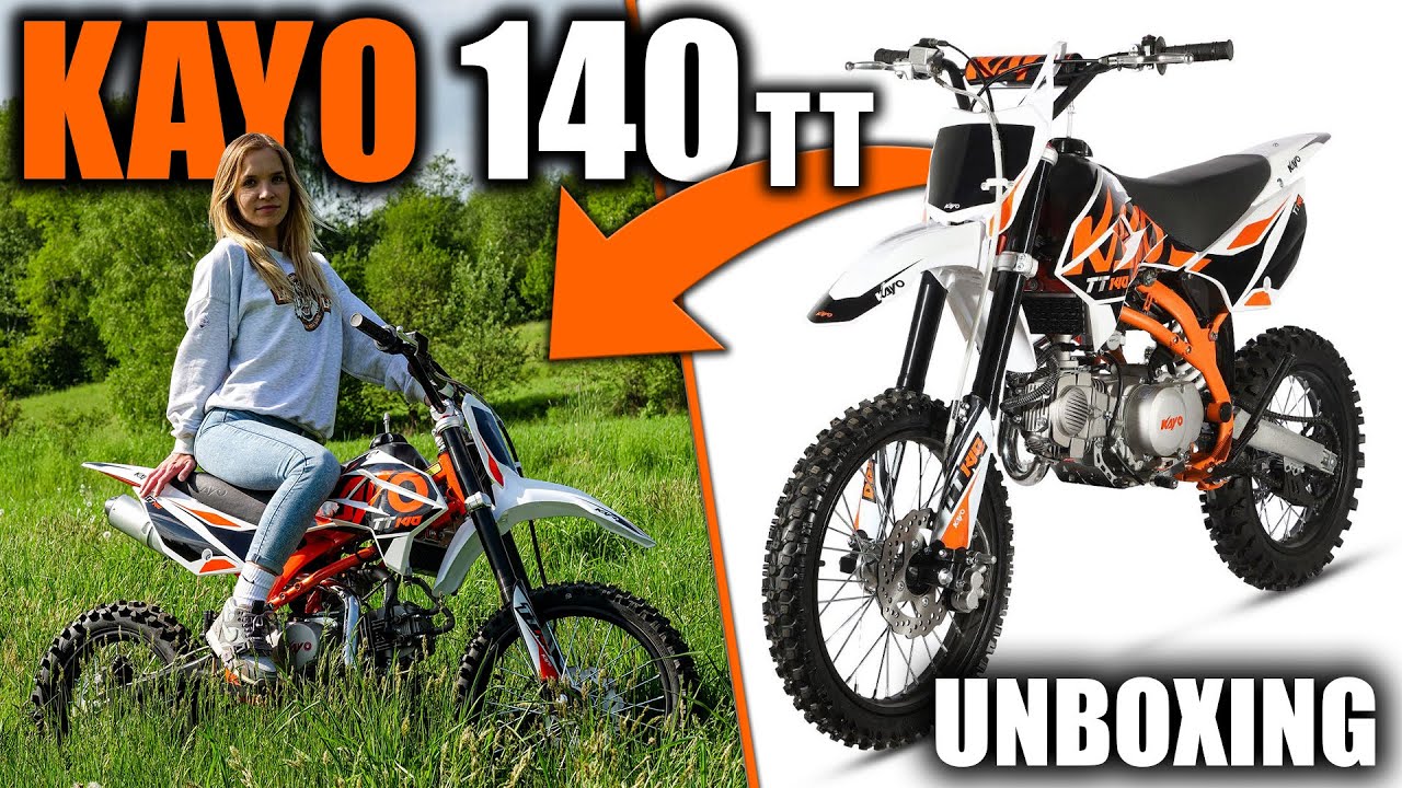 PITBIKE KAYO 140 TT UNBOXING | LEPSZY NIŻ MRF 14O RC BIG? - YouTube