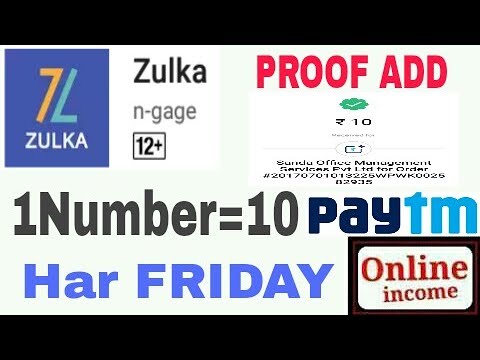!!Rs.10 Paytm Free me add Karo!!Zulka app se - YouTube