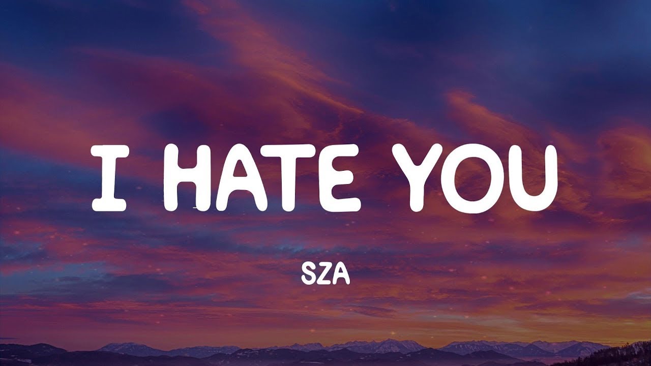 SZA - I Hate You (Lyrics) - YouTube