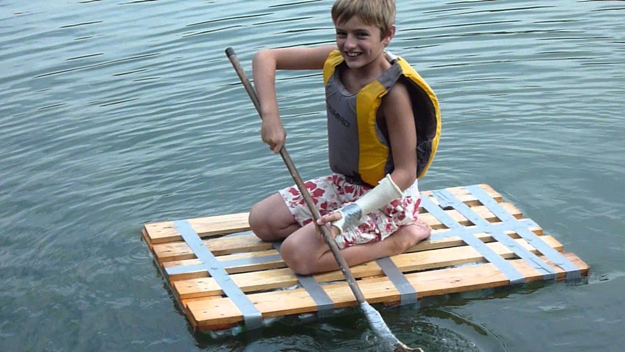 Home Made Raft Made Of Botles YouTube