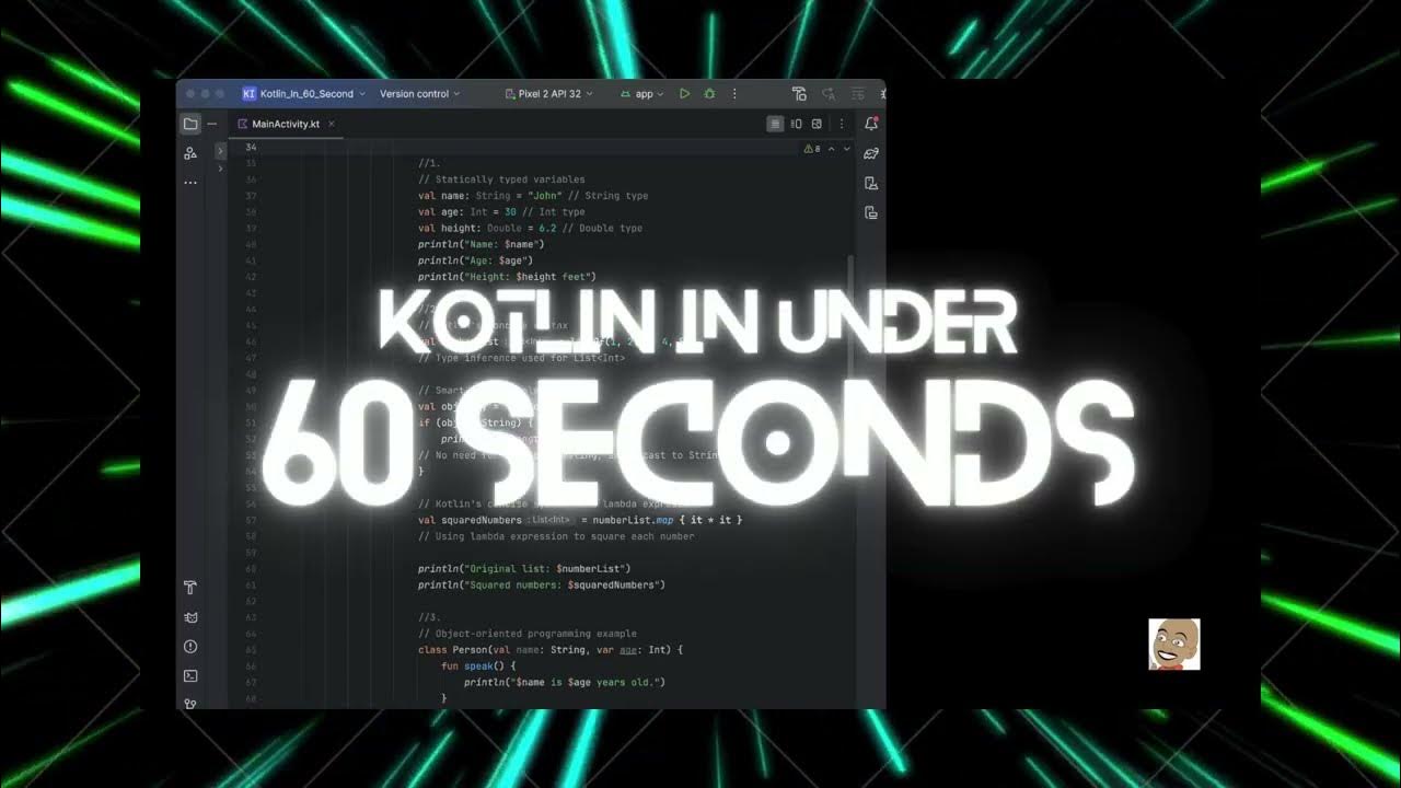Kotlin in Under 60 Seconds - YouTube
