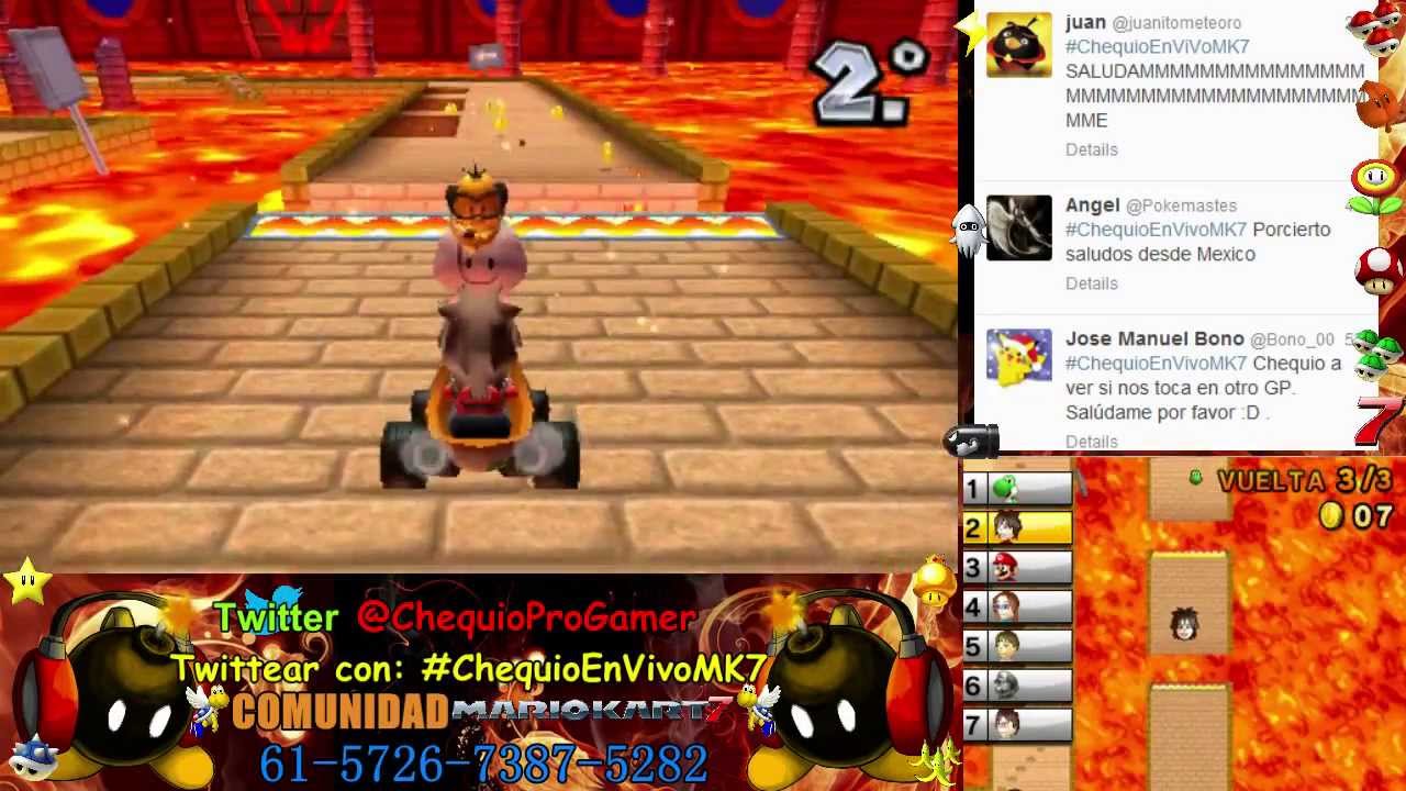 Mario Kart 7 - (DIRECTO) Jugando con vosotros #3 - Chequio - YouTube
