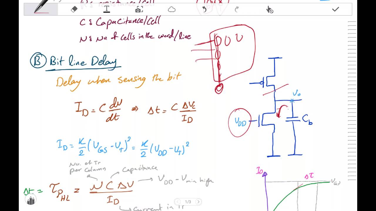 Semiconductor Memories 4: Delay Calculations and Power Dissipation ...