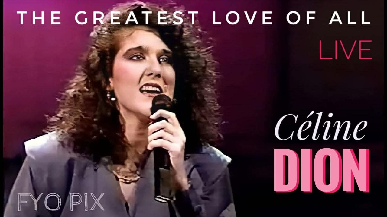 CELINE DION 🎤 The Greatest Love Of All 💜 (Live) (George Benson, Whitney ...