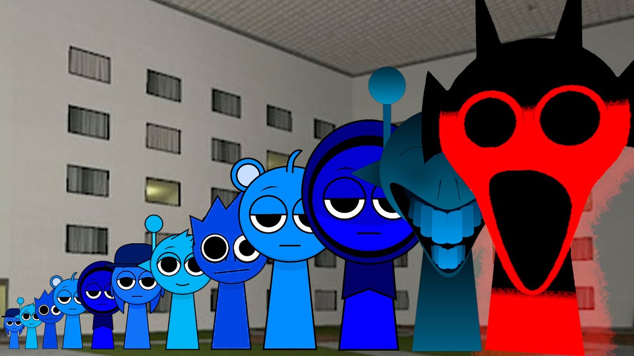 All the Sizes Of Nightmare Sprunki Sky & Blue Simon want me to help ...