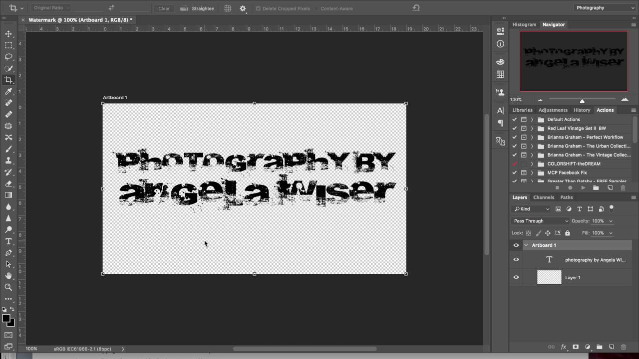 How to make a very simple text logo / watermark. - YouTube