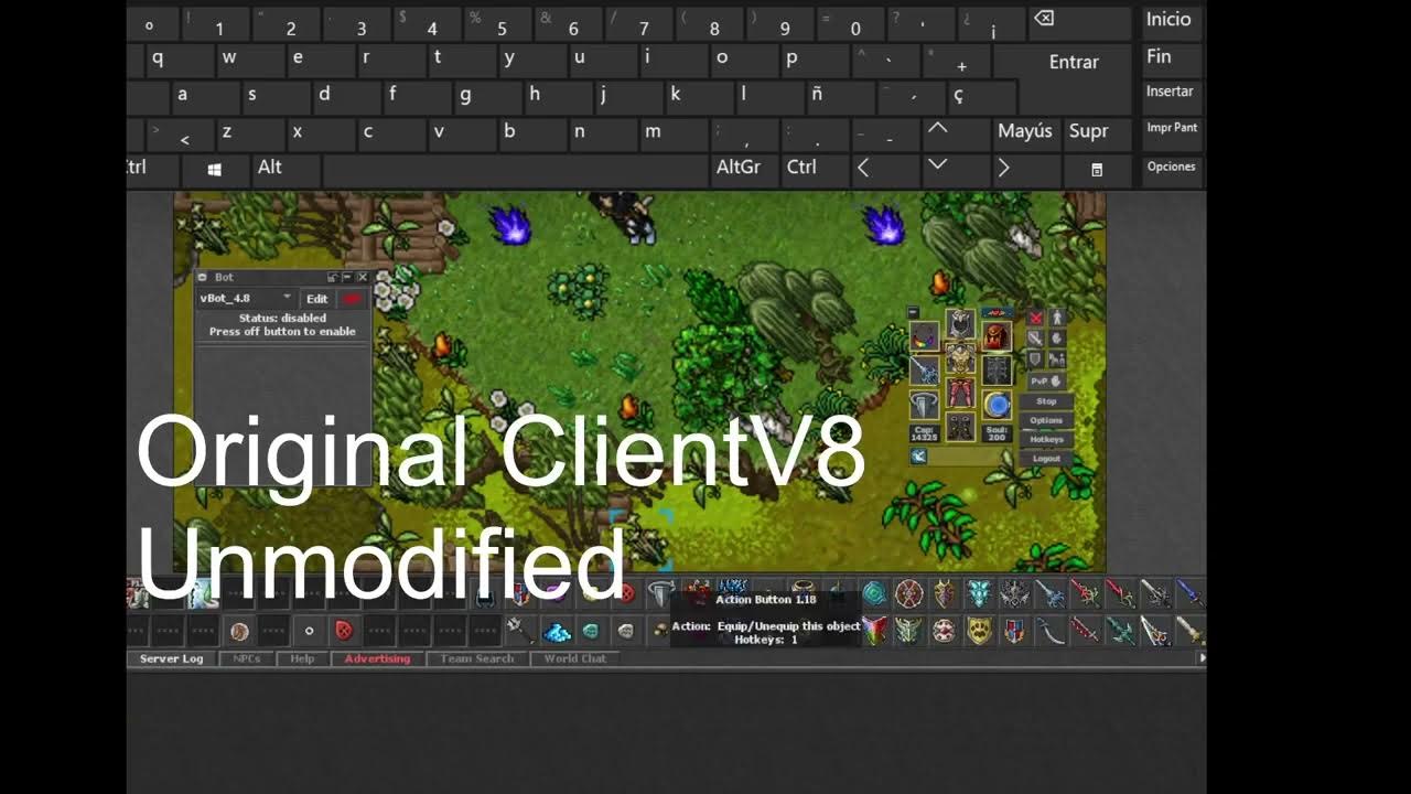 OTClientV8 - ActionBars Update & Fix - YouTube