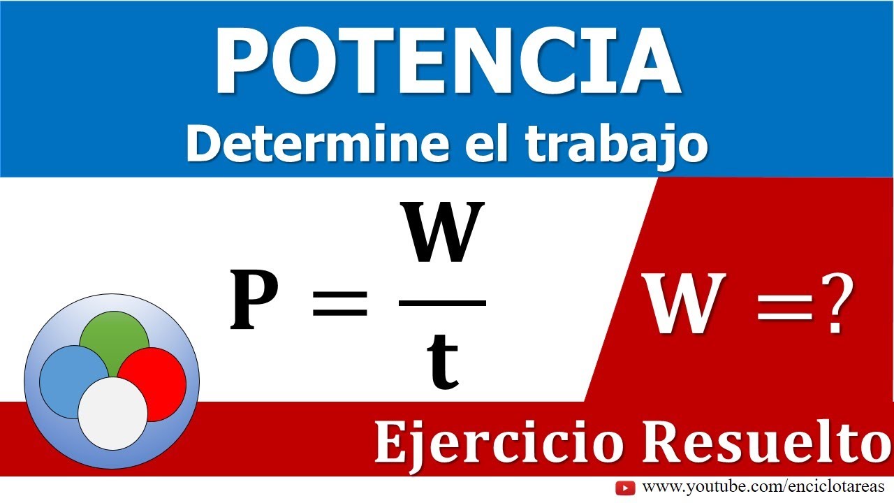 Potencia - Calcular el trabajo necesario - YouTube