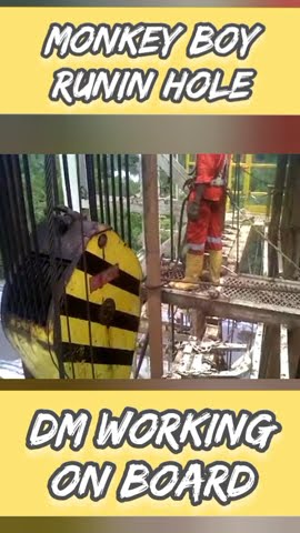 Derrickman work on monkey board ! derrickman job on rig ! #shortvideo # ...