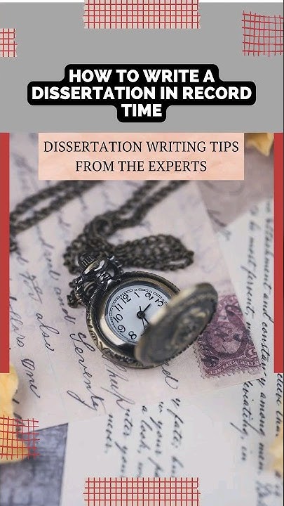 How to Write a Dissertation in Record Time: Dissertation Writing Tips from the Experts ...