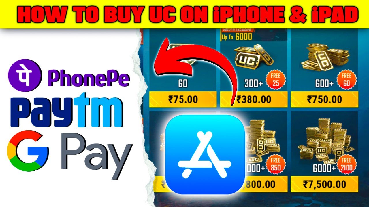 How To Purchase Uc In iPhone & iPad || iPhone Main Uc Kaise - YouTube