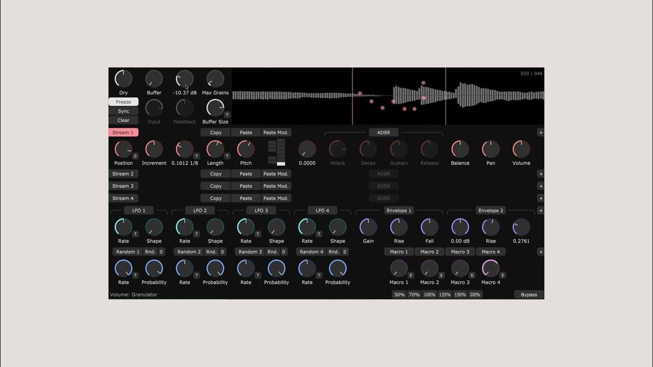 Emergence - Modulation based on audio output - YouTube