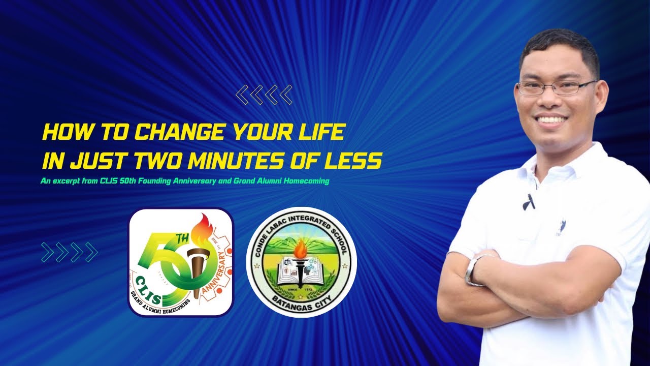 How To Change Your Life In Just Two Minutes or Less - YouTube