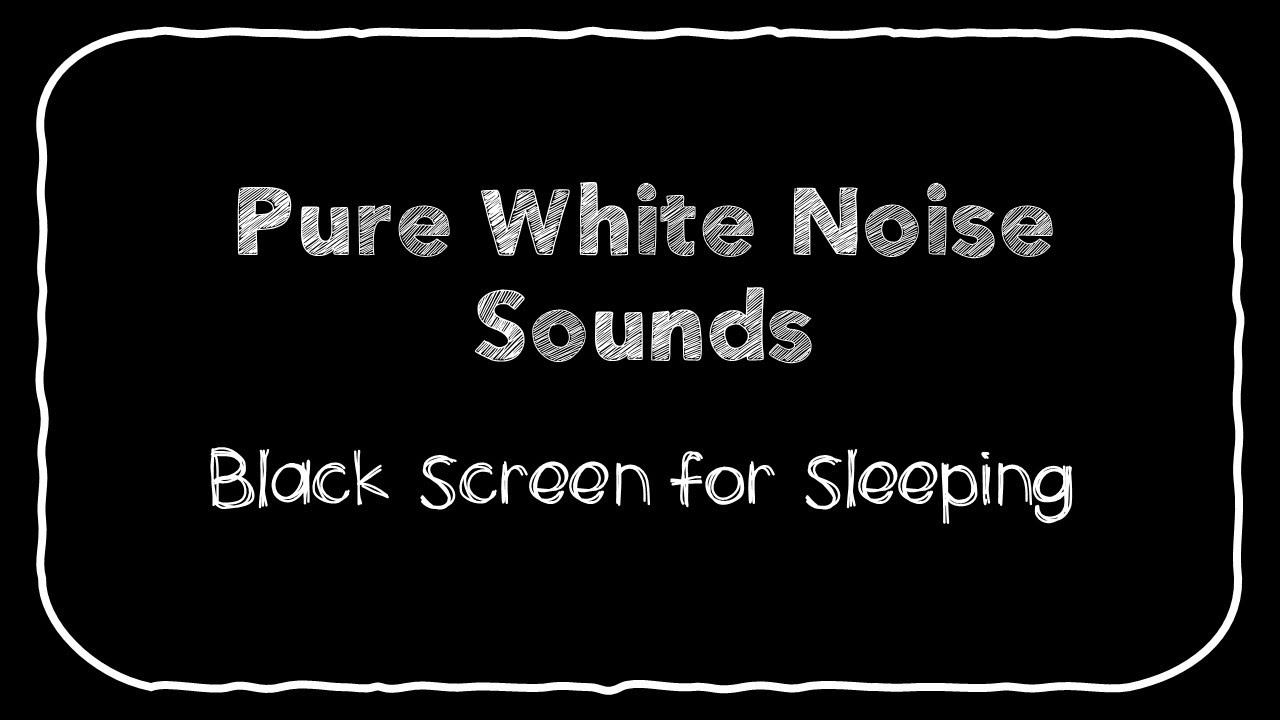 Almost 12 Hours of 1080p HD Pure White Noise Sounds Black Screen - YouTube