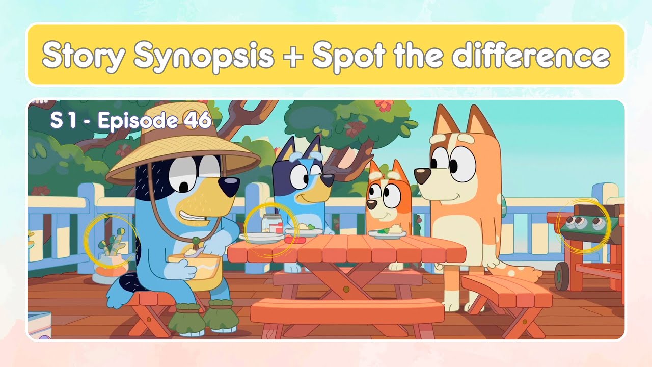 Mind Quiz - Bluey S1E46 Story Synopsis + Spot the difference ｜ Disney ...