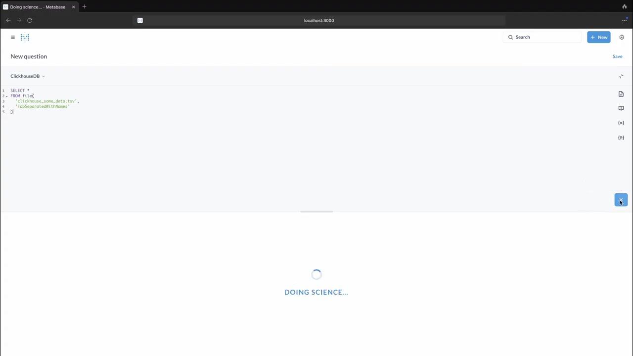 Metabase: How to Connect & Query Local TSV file with Metabase via ClickhouseDB - YouTube