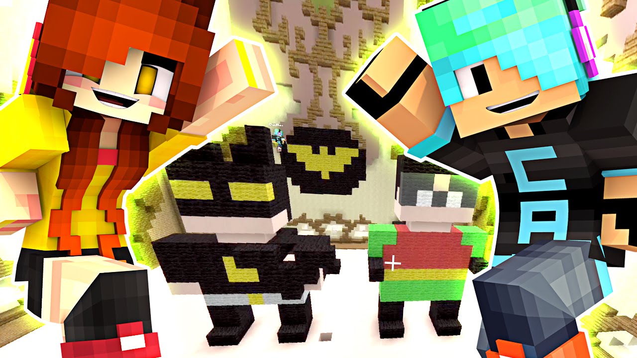 Minecraft Team Build Battle Batman & Robin with Chad - DOLLASTIC PLAYS ...