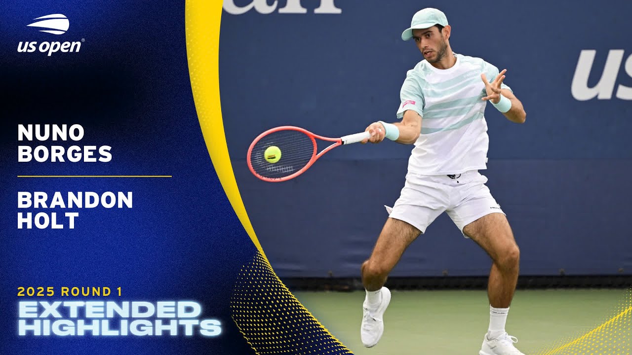 Nuno Borges vs. Brandon Holt Extended Highlights | 2025 US Open Round 1 ...