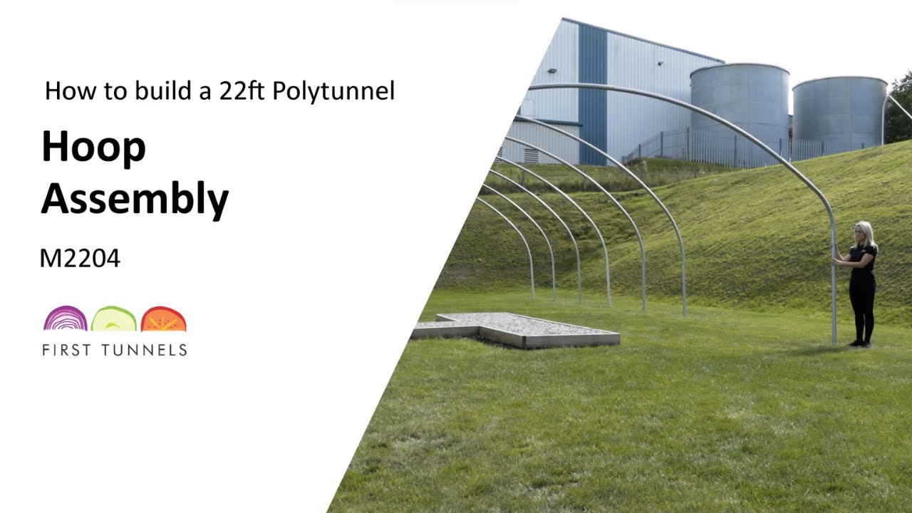 22ft Polytunnel | Constructing Hoops | M2204 - YouTube
