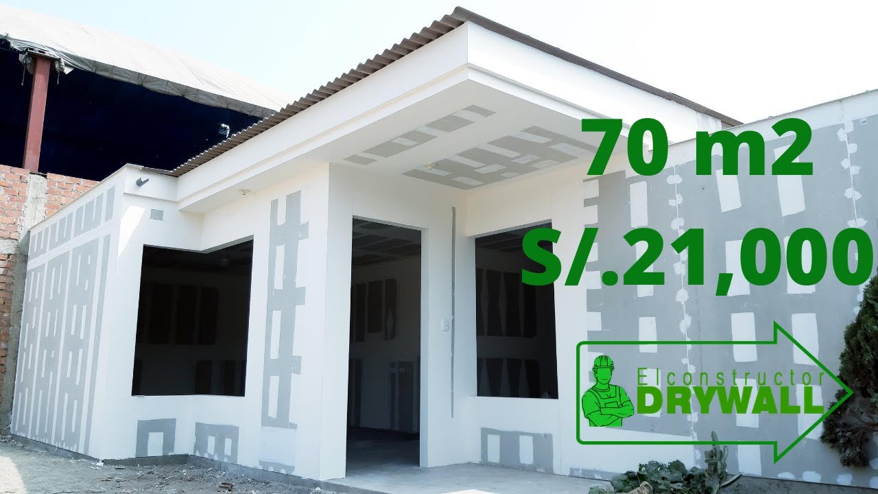 COMO DEBE QUEDAR UN TRABAJO EN DRYWALL _ CONSTRUYENDO UNA CASA DE ...