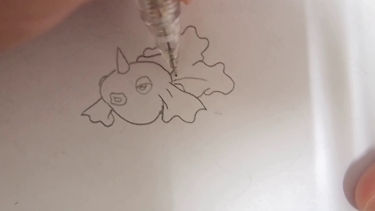 HOW TO DRAW Goldeen／トサキント ( Pokémon #118 ) - YouTube