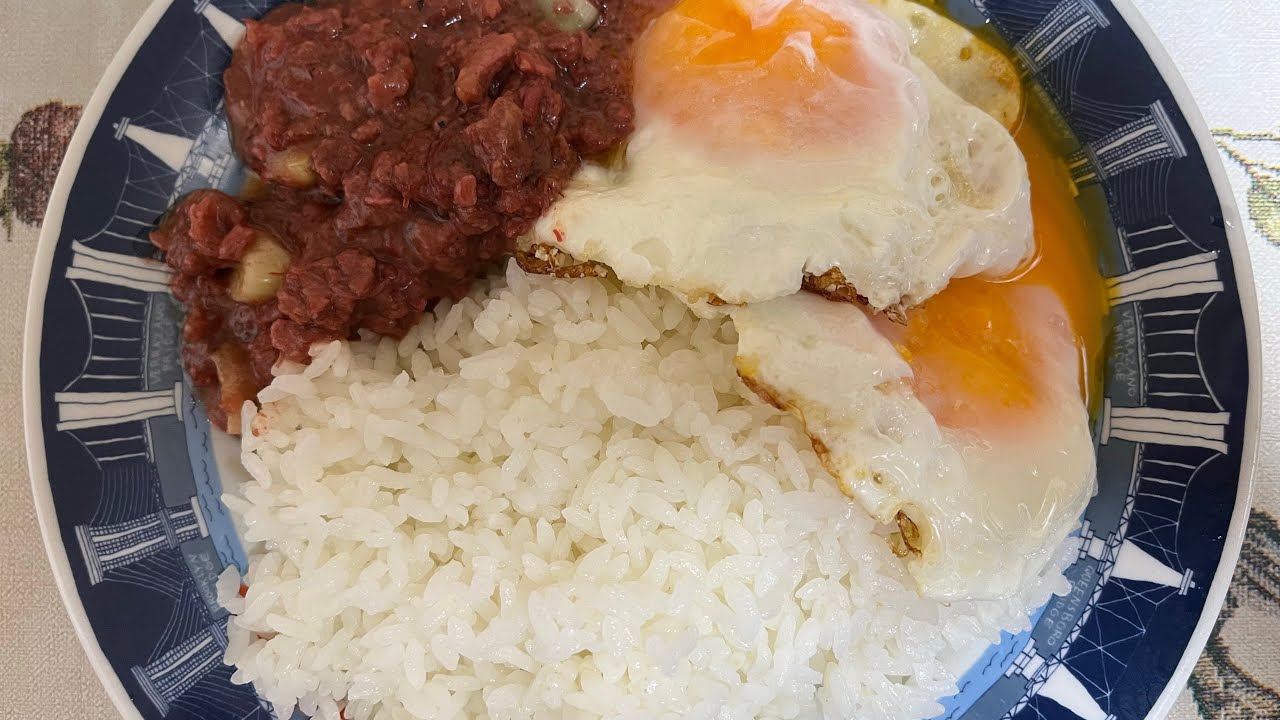 Tipid Ulam Cornbeef Silog ni Inday😂nadurog and dalawang Itlog# ...