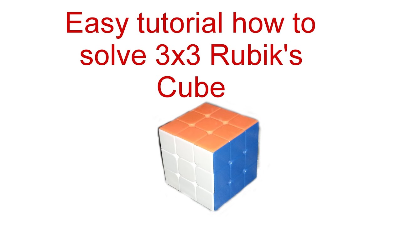 How to Solve a 3x3 Rubik's Cube | Tagalog Beginners method - YouTube