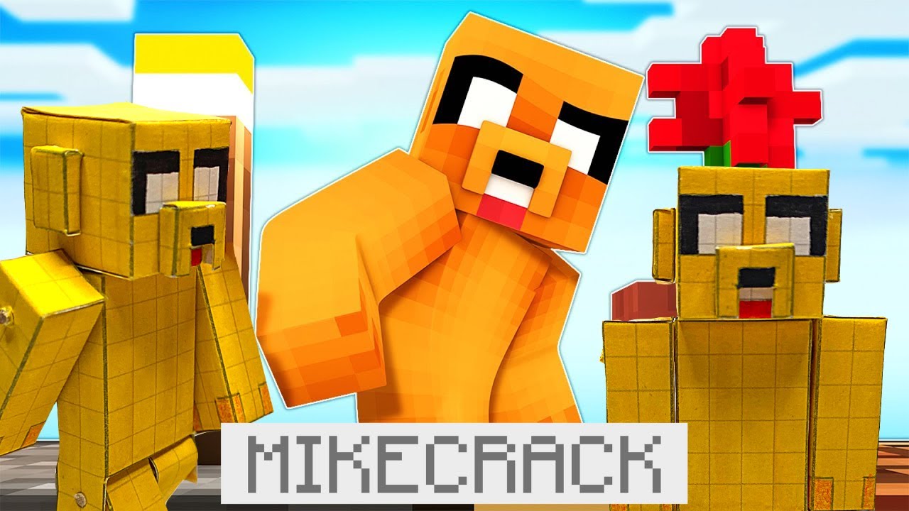 Como Hacer A MIKECRACK (Los Compas) Con CAJA Papercraft Manualidades ...