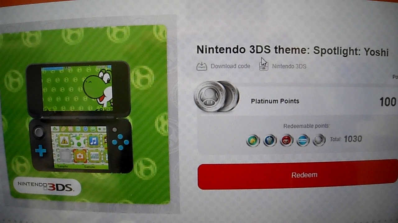 Kintips Nintendo 3DS theme Give away Spotlight Yoshi - YouTube