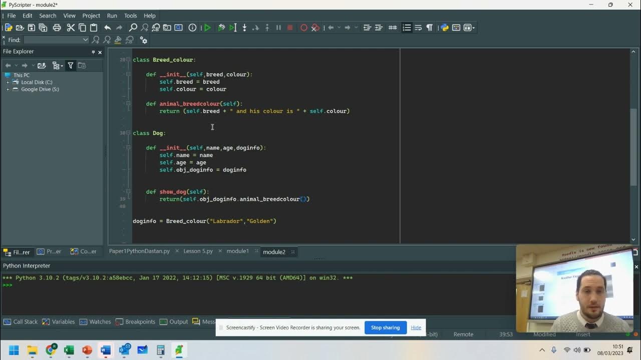 Intro to OOP (Object Oriented Python 3.10) - Lesson 6 - Aggregation - YouTube