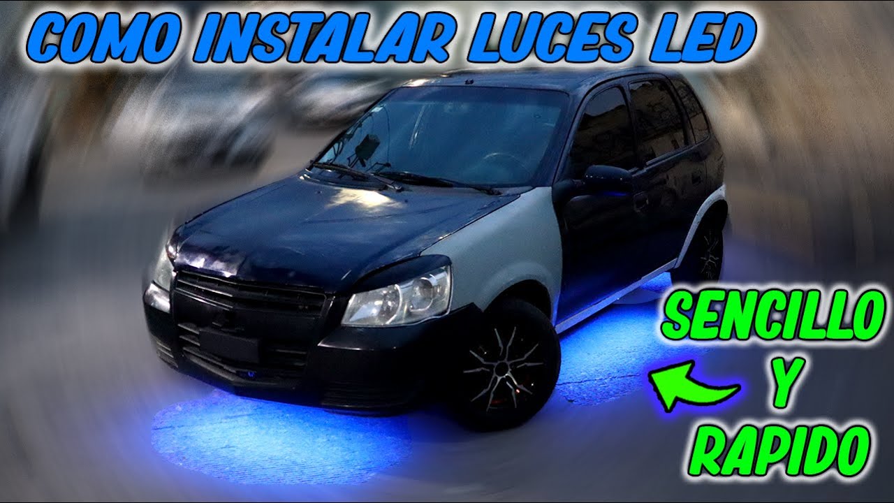 🔥Cómo INSTALAR LUCES LED 🟨🟩🟦🟪 a tu AUTO/ INSTALA LUCES RGB DEBAJO de tu ...